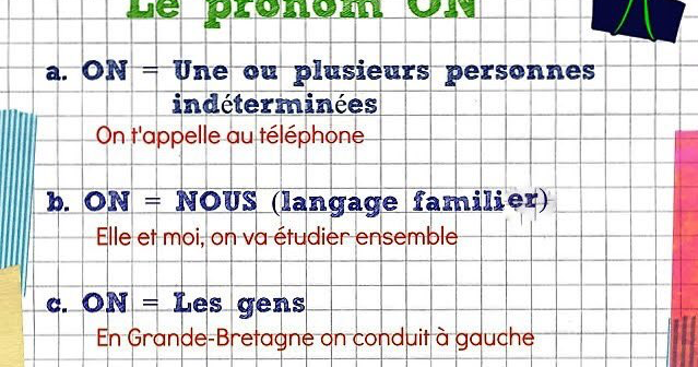 Et avec le temps : Quand et comment utiliser le "on" en français