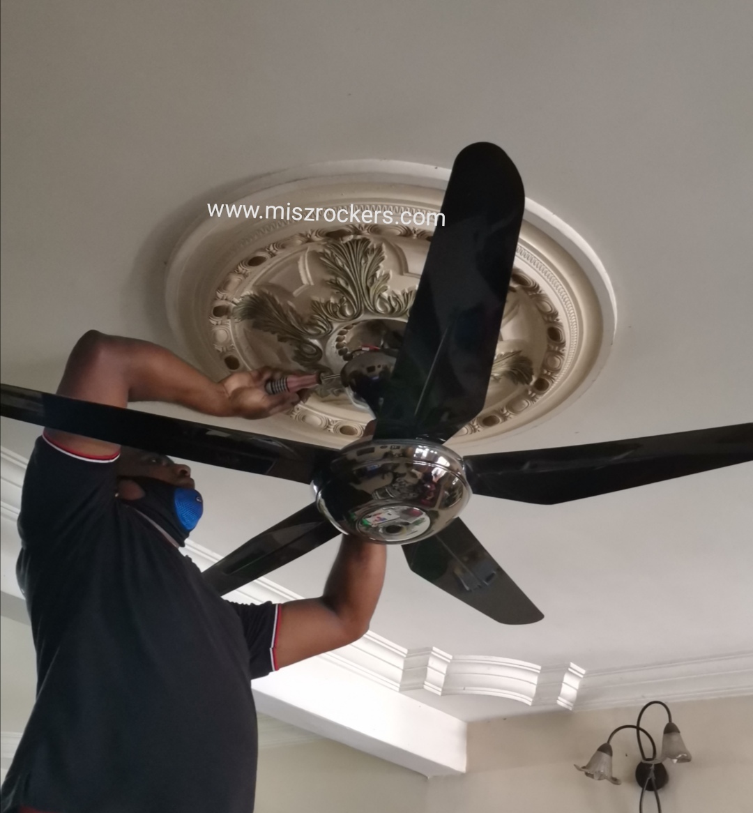 KIPAS SILING ECOLUXE : TUKAR KIPAS SILING ROSAK KE KIPAS SILING BARU ...