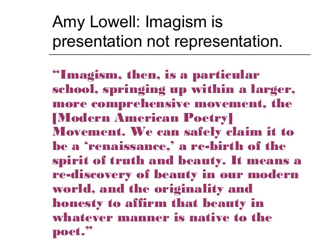 English Literature : What is Imagism in Poetry