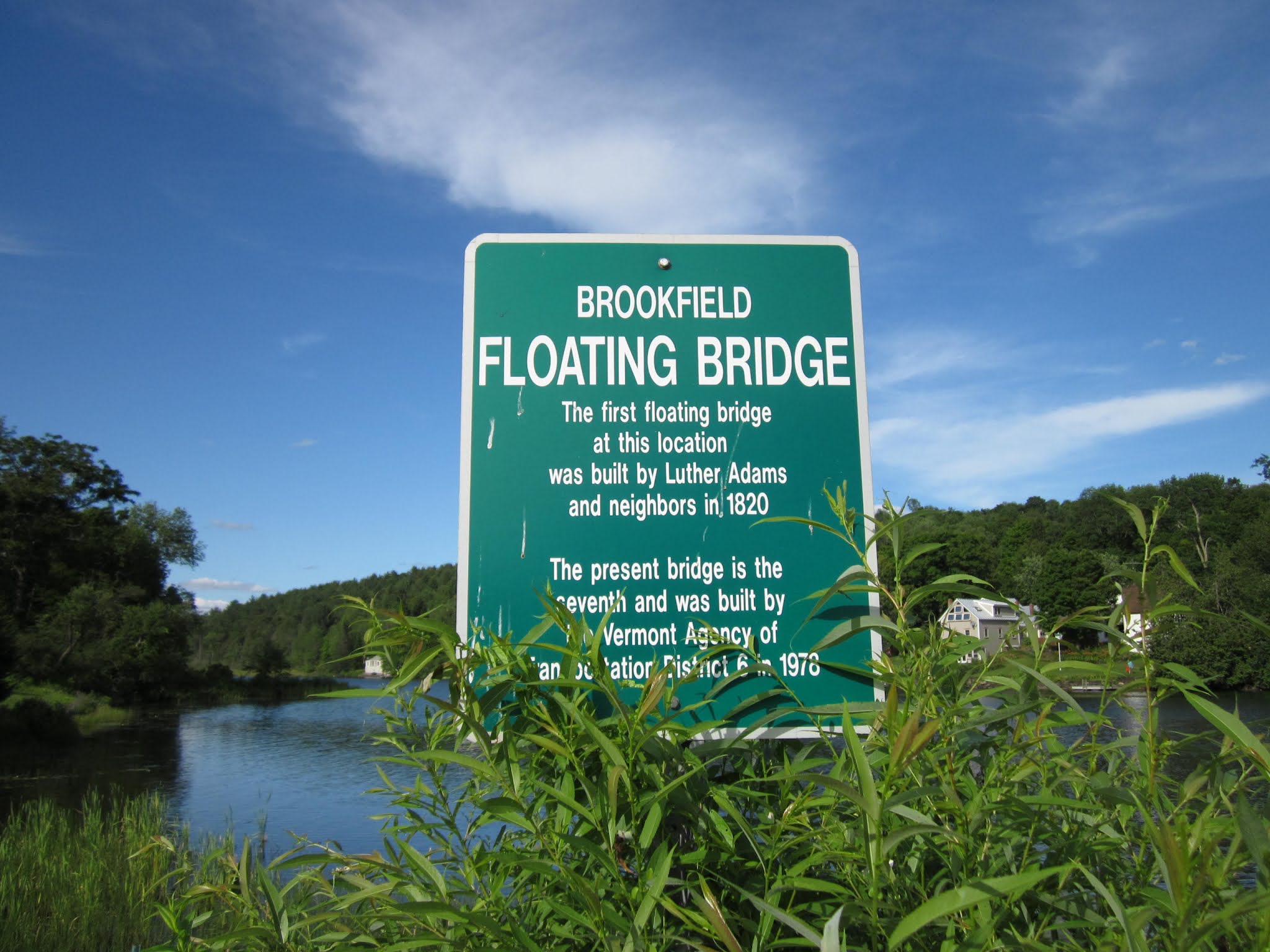 Brookfield Floating Bridge - Vermont
