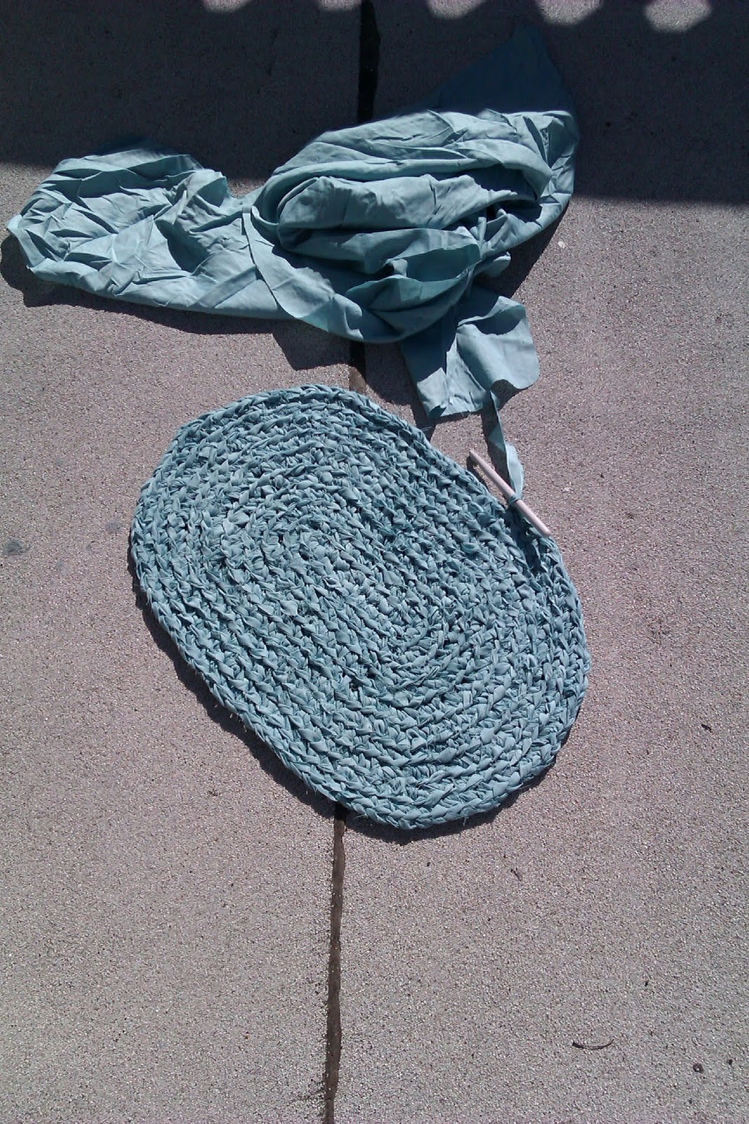 Crocheted Oval Rag Rug | Ronnie Lodgee