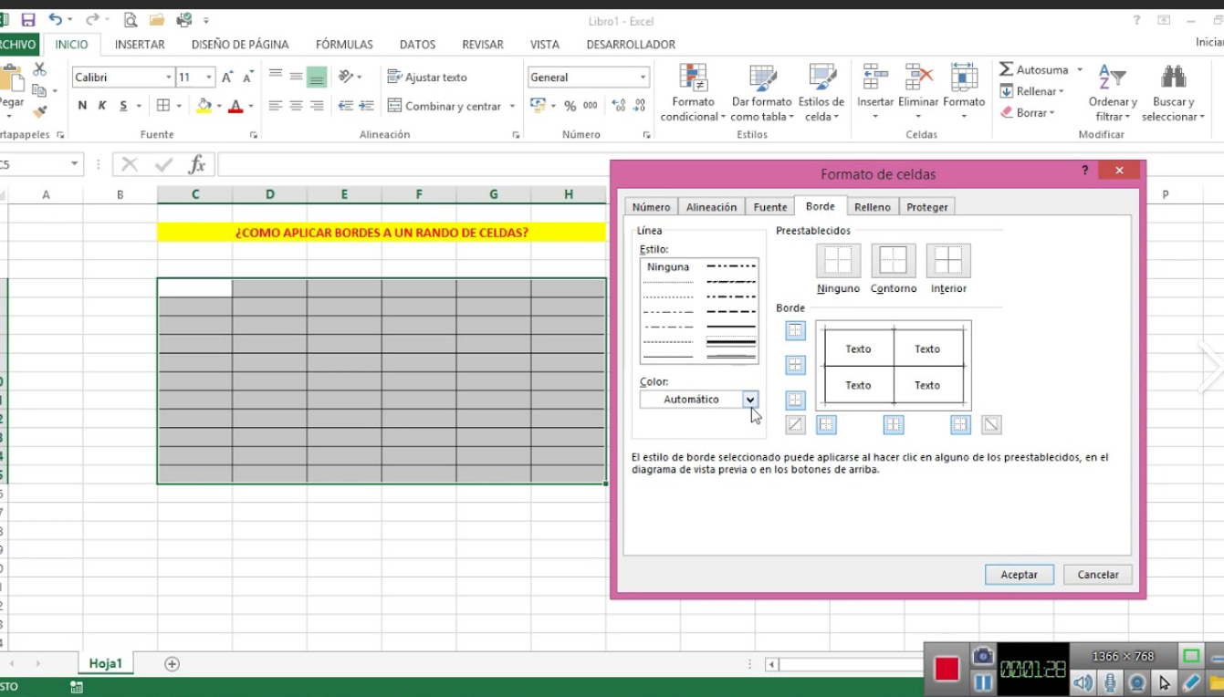 PANTALLA PRINCIPAL DE EXCEL
