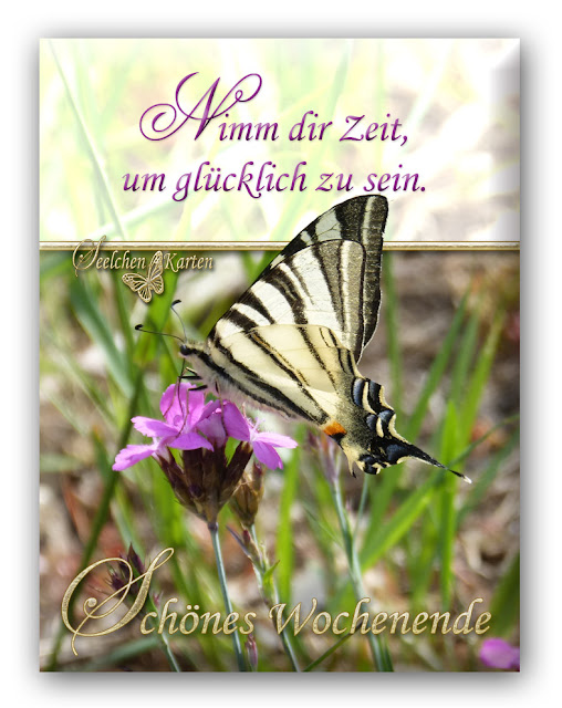 Seelchen Karten und Collagen : Karte Schönes Wochenende / Nimm dir Zeit ...