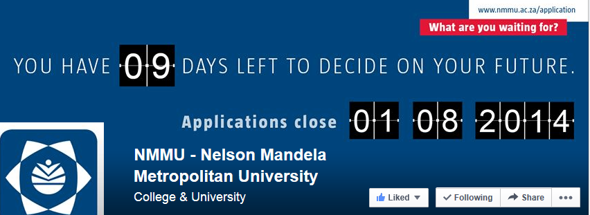 Life@NMMU: Apply to NMMU - now!