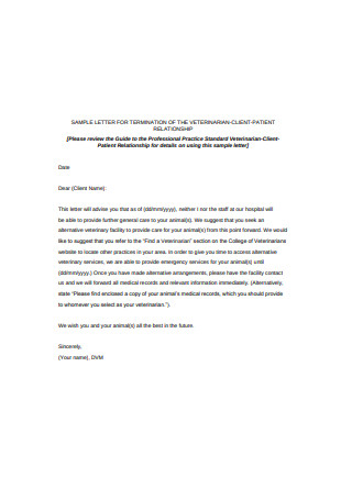 Client Termination Letter Template ~ Resume Letter