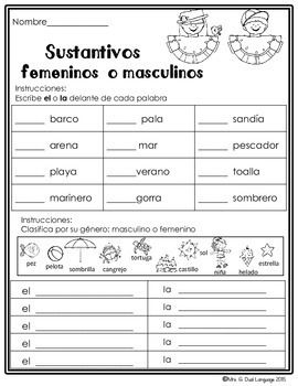 ¿Femenino o masculino?