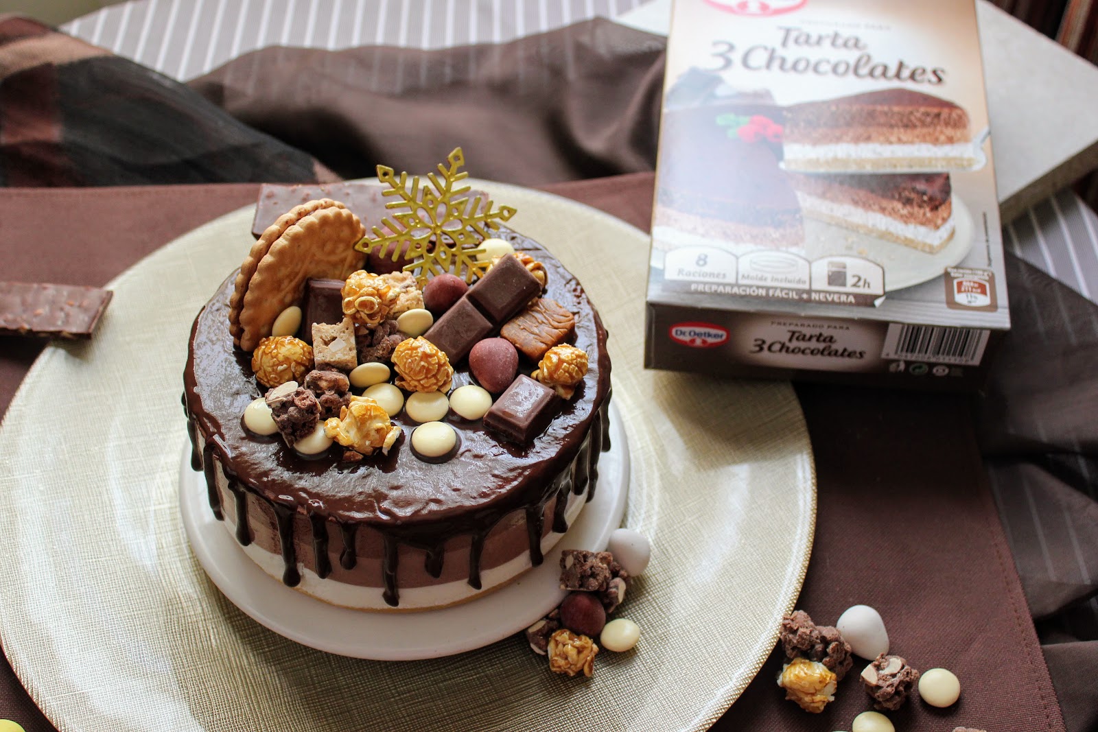 Tarta Mousse Tres Chocolates - Cocinando con las Chachas