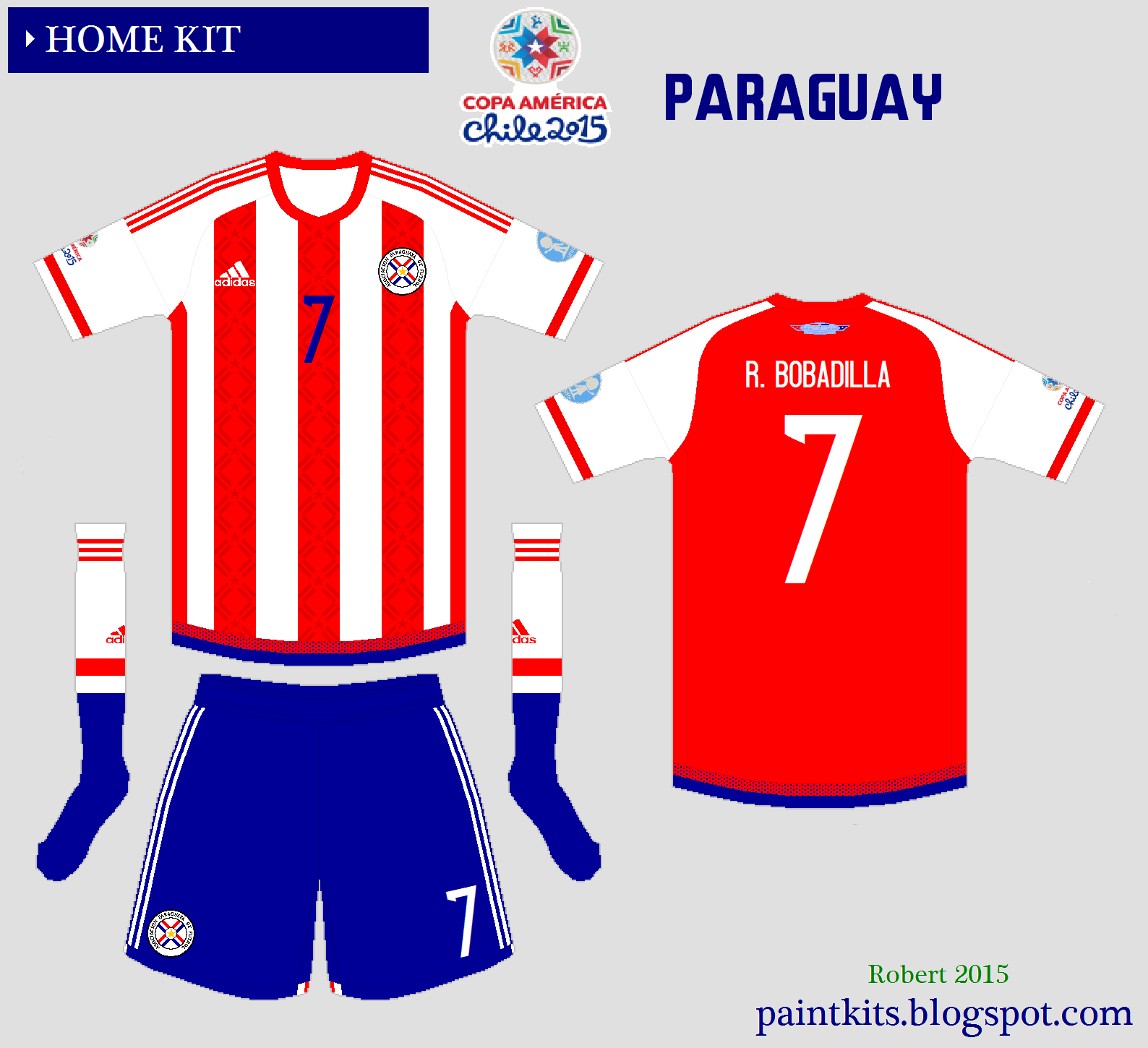 Paint Kits: Selección de Paraguay 2015