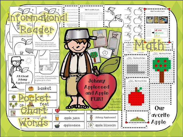 Over the 1st Grade Rainbow: Johnny Appleseed & Apple FUN!