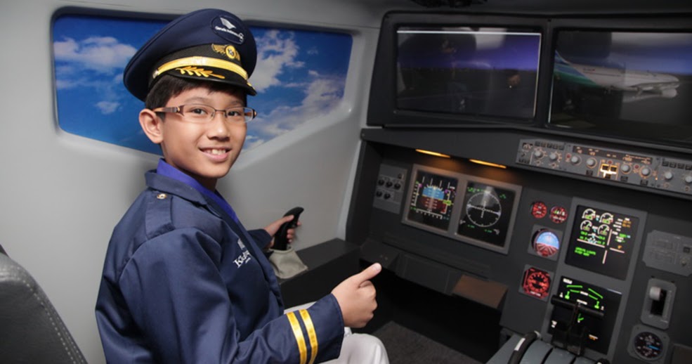 KIDZANIA PERMAINAN ANAK CERDAS: Flight Simulator - KidZania