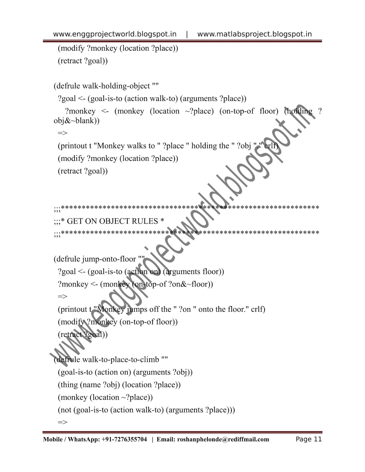 A Program to Implement Planning Concept for Monkey Bananas Problem Full ...