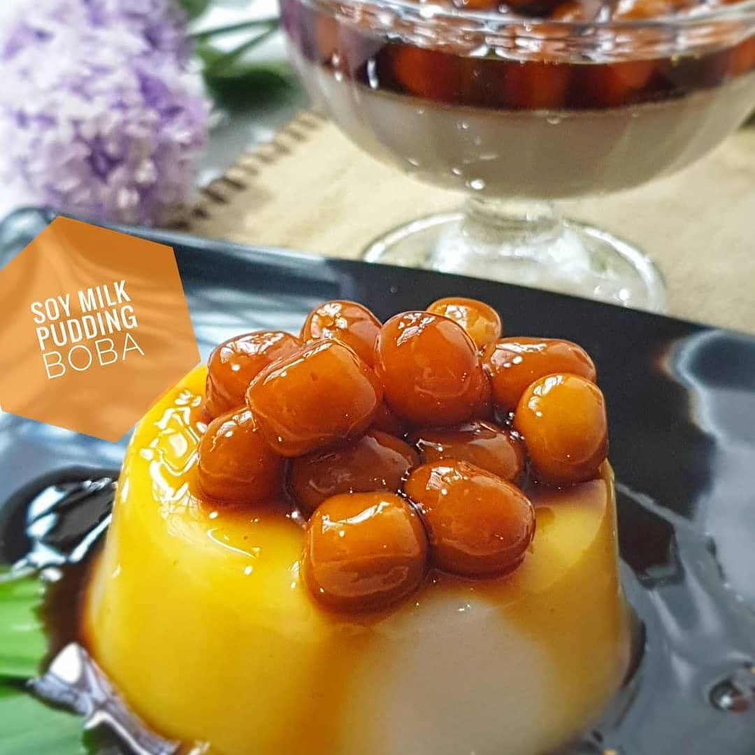 Soy Milk pudding boba By: @wilyman_kitchen . - Bumbu sempurna