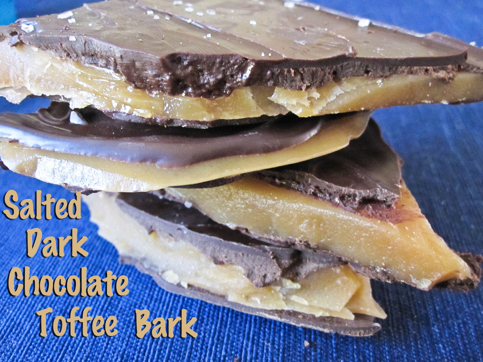 Ellies Wonder: Salted Dark Chocolate Toffee Bark