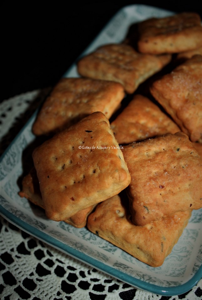 Gotas de Azúcar y Vainilla: Crackers de queso