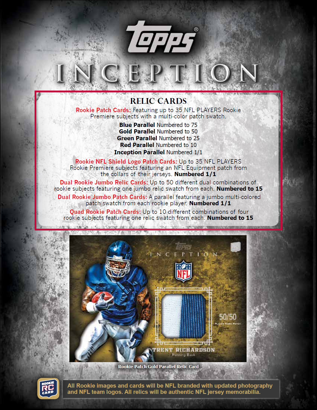 South Bay Baseball Cards: 2012 Topps Inception Football Hobby Box