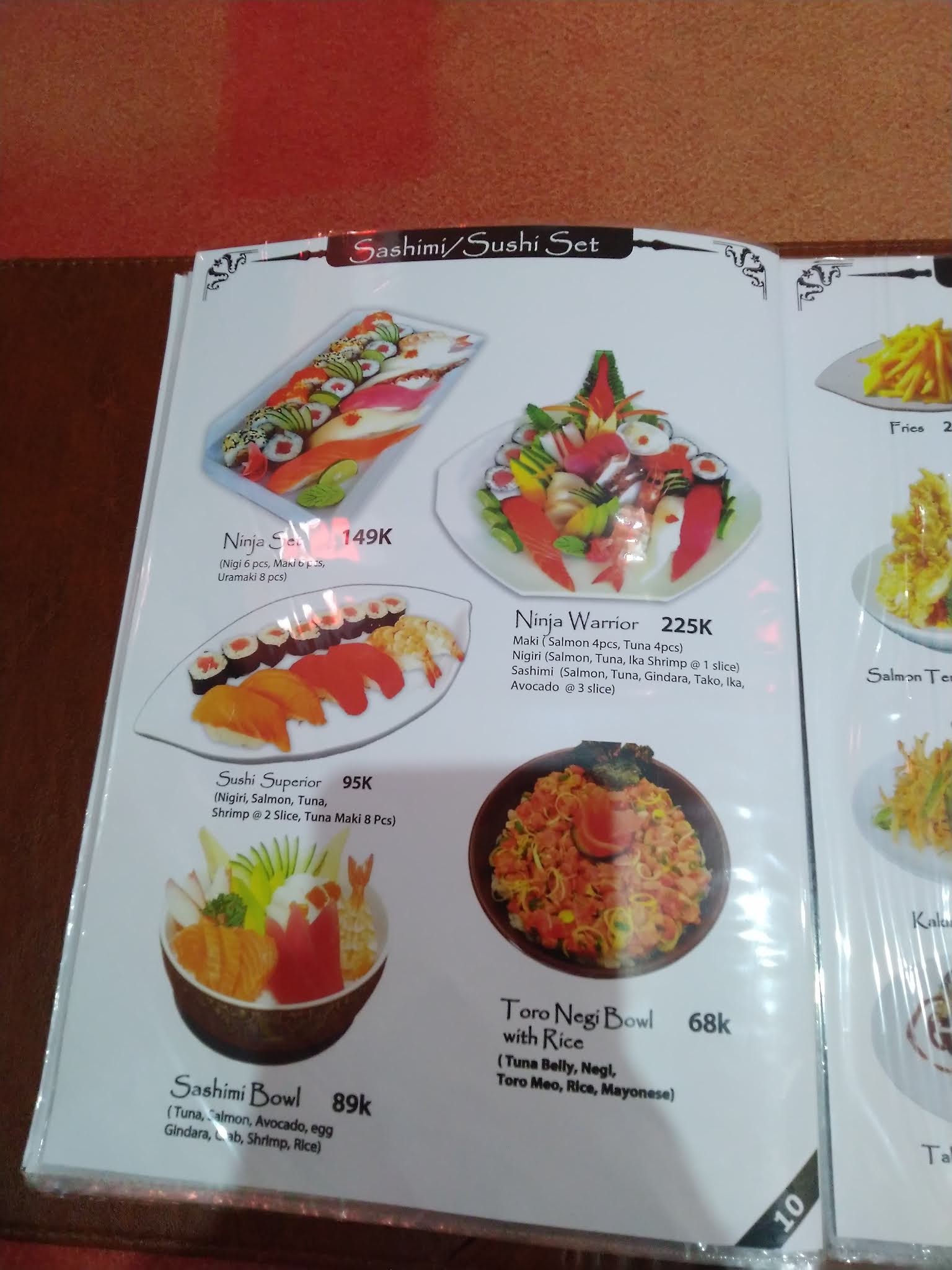 Review dan harga menu makanan di Sushi Kawe Denpasar Bali tempat makan ...