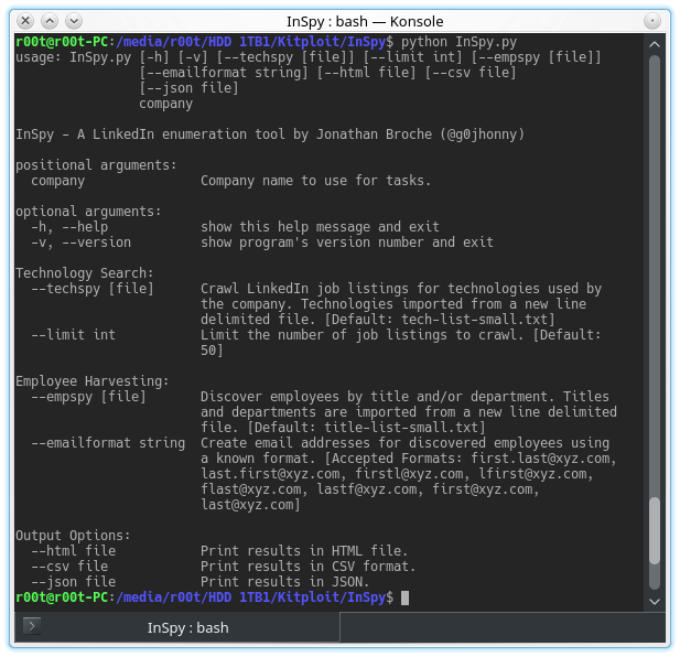 Inspy A Linkedin Enumeration Tool