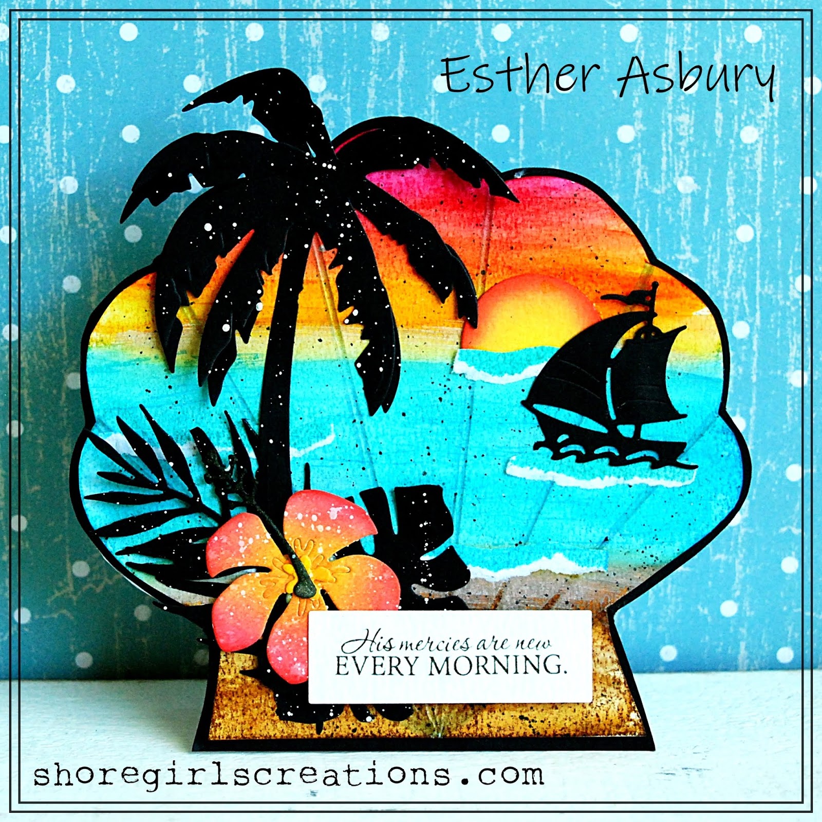 Shoregirl's Creations: Shell Shaped Card