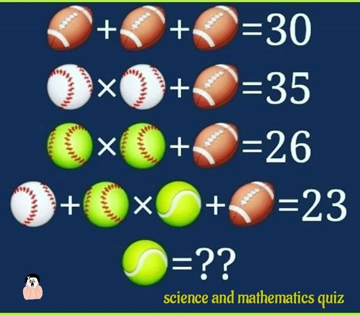 Rugby Ball Baseball Tennis Ball Maths Puzzle With Answer Forward rugby-ball-baseball-tennis-ball-maths-puzzle-with-answer-forward