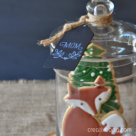 the creative bag blog: Custom cookies displayed in our large glass ...