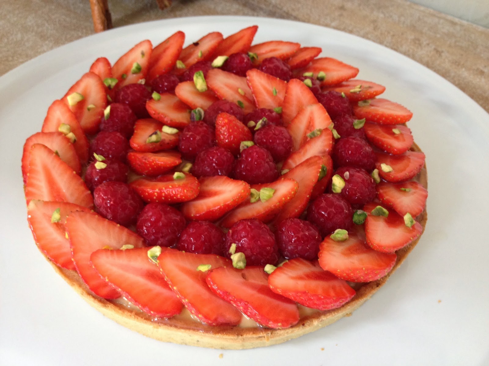 Tarte aux fraises et framboises - En-K de gourmandises