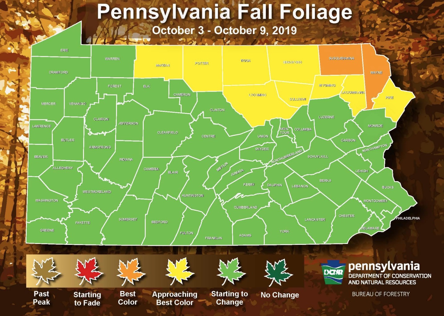 PA Environment Digest Blog: DCNR Issues 2nd Fall Foliage Report, Get ...