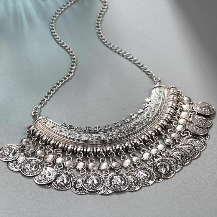 Designer silver necklace