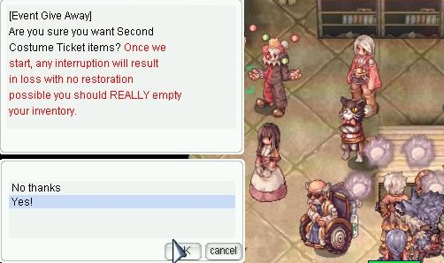 Ragnarok Online (iRo) Guias en Español: Ragnarok Online Costume Ticket