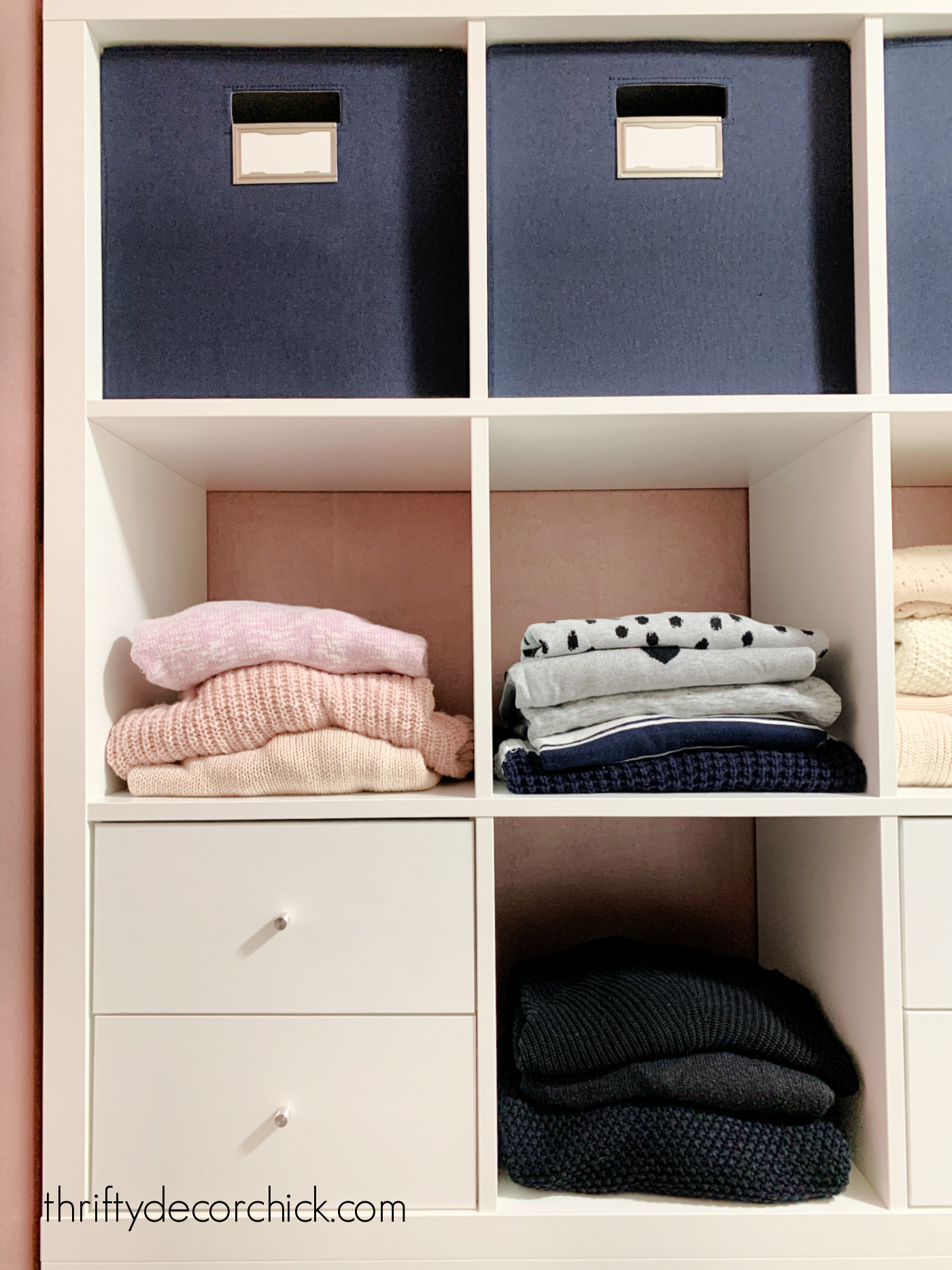 Built In Ikea Kallax Closet Storage {Budget Friendly Hack} | Thrifty ...
