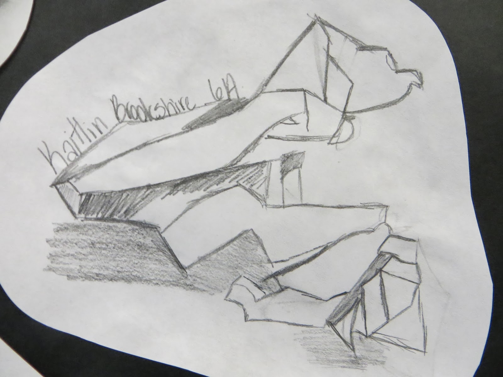 Shana's Art Room : Crumpled Paper Drawings