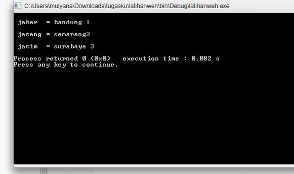 Program Array multidimensi dengan C++ pada CodeBlock | Pemrograman