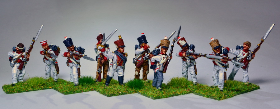 Austria and Russia - Napoleonic wars. Wargame 28mm, : Saxon skirmishers ...