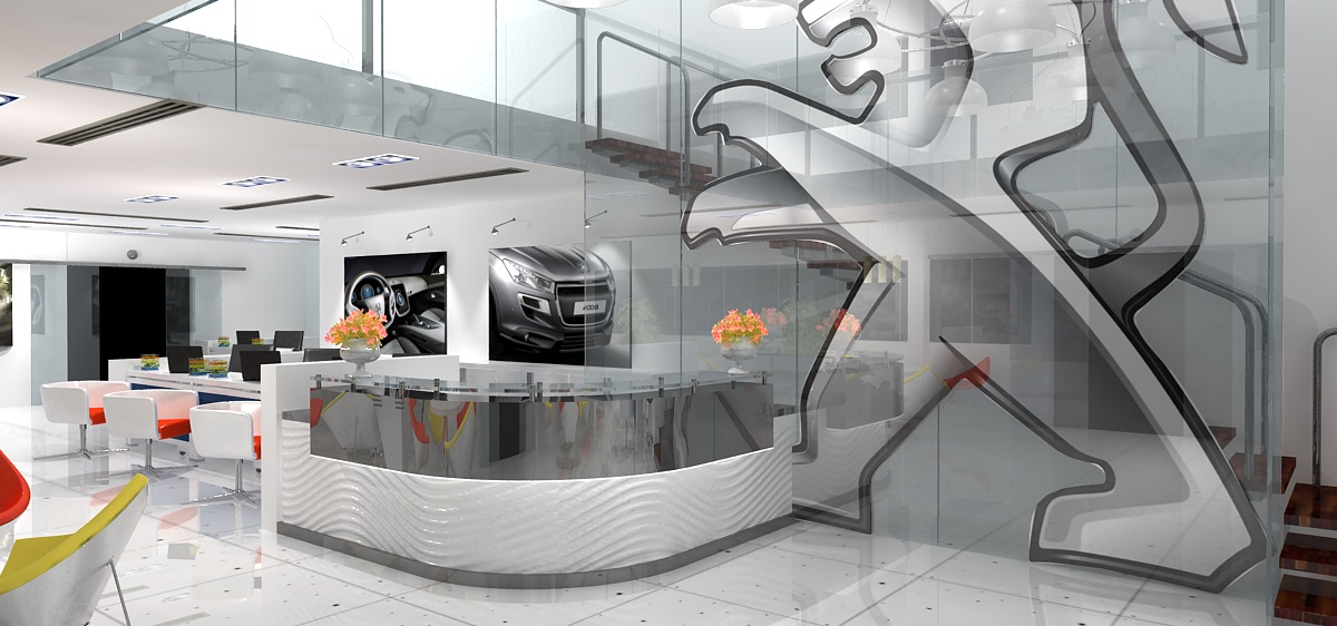 Gurooji Design: Peugeot Service station design