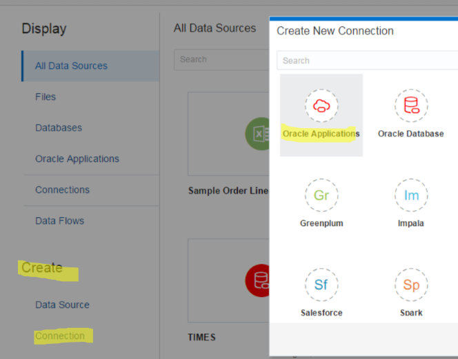 Nandoo S Blog Oracle Data Visualization Desktop Obiee Data Source Connections