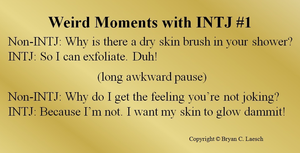 The Blog of Bryan C. Laesch: Weird Moments with INTJ #1: Dry Skin Brushes