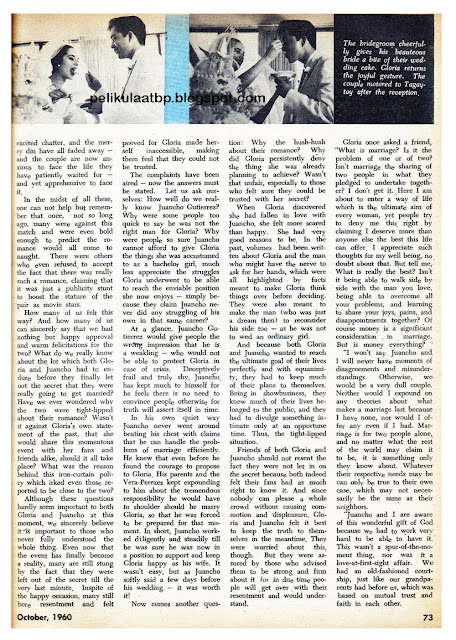 PELIKULA, ATBP.: THE JUANCHO GUTIERREZ-GLORIA ROMERO WEDDING (Kislap ...