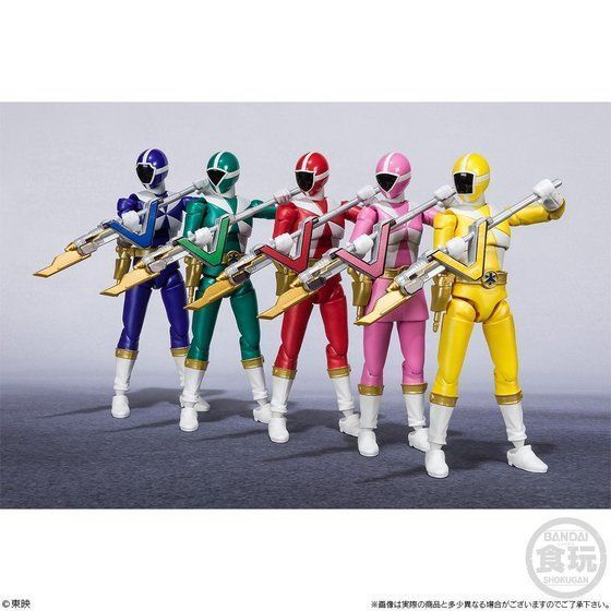 Shodo Super Kyukyu Sentai Go Go V Set Official Images - JEFusion