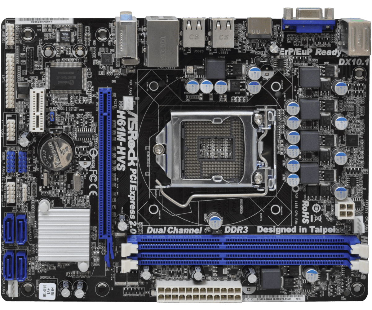 Asrock H61M-HVS Driver XP Vista Win7 Win8 Win8.1 Win10 32Bit/64Bit ...