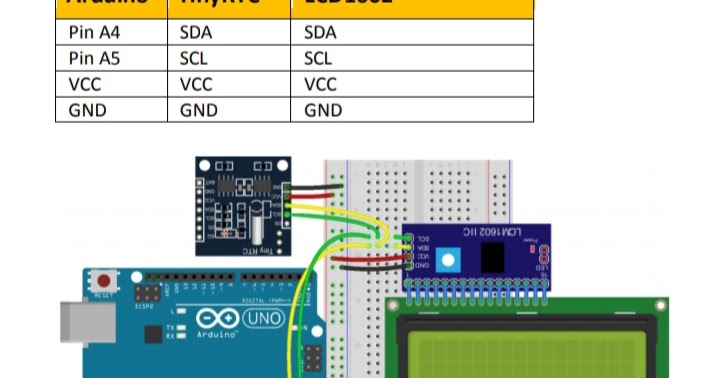 project sederhana Arduino Menampilkan Waktu di LCD
