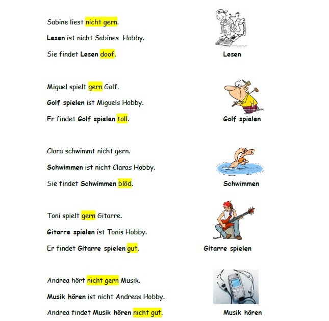 Deutsch Am Fenster: Οι λέξεις gern/nicht gern, cool, super... μέσα στην ...