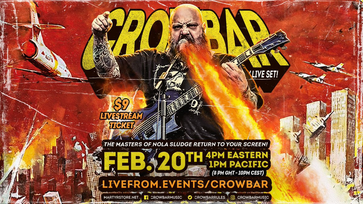 CROWBAR - Returns With Exclusive Livestream This Saturday, February ...