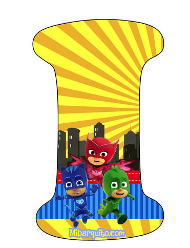 Alfabeto de PJ Masks en la Ciudad. - Oh my Alfabetos!