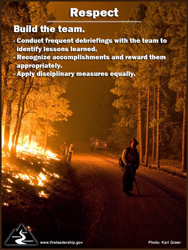Wildland Fire Leadership: RESPECT: Build the team.