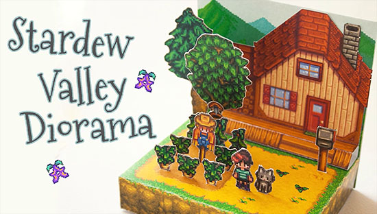 Stardew Valley Paper Diorama | Paperized Crafts