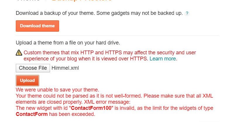 The Theme Could Not Be Parsed — Lovelogic — Support Documentation