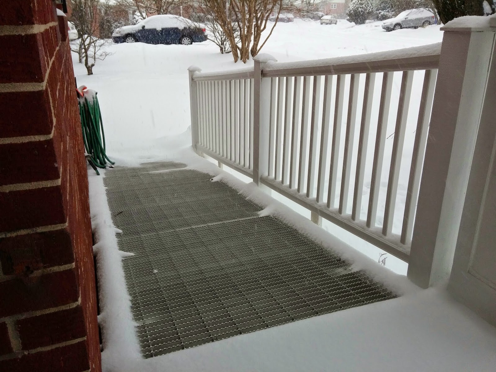 Wheelchair Ramp to Porch With Metal Grating: My Wheelchair Ramp