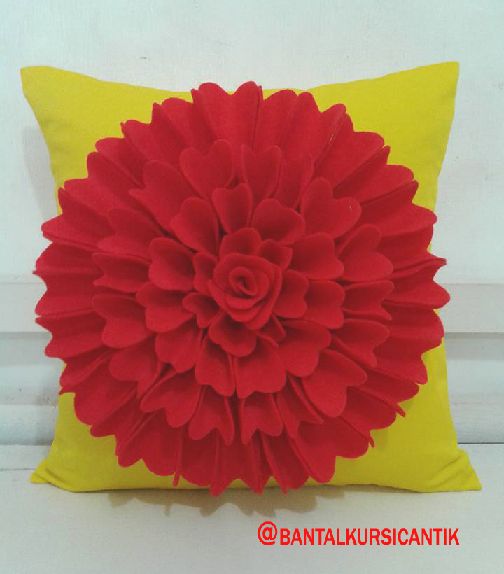 Bantal Kursi Bunga - Bantal Kursi Cantik