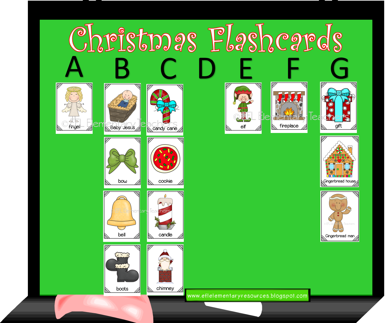 EFL Elementary Teachers: Christmas Flashcards