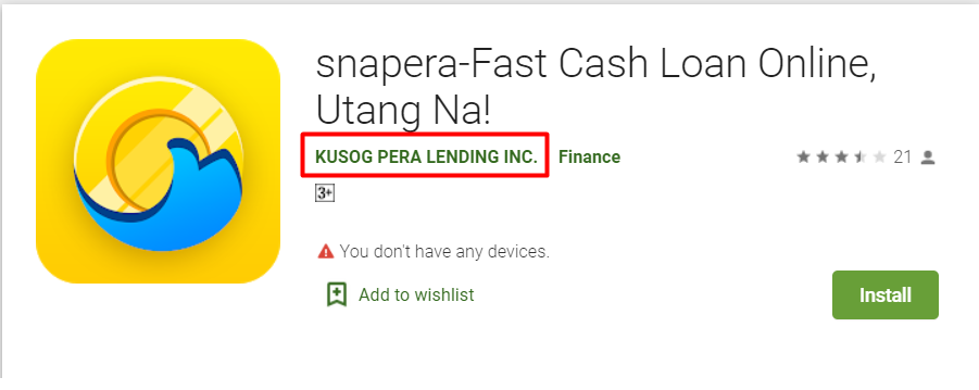 snapera-Fast Cash Loan Online, Utang Na! (Online Lending App ...