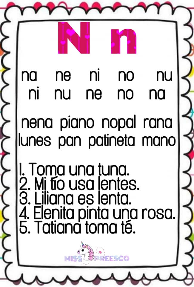 Lecturas de sílabas, palabras y oraciones | Materiales Educativos para ...